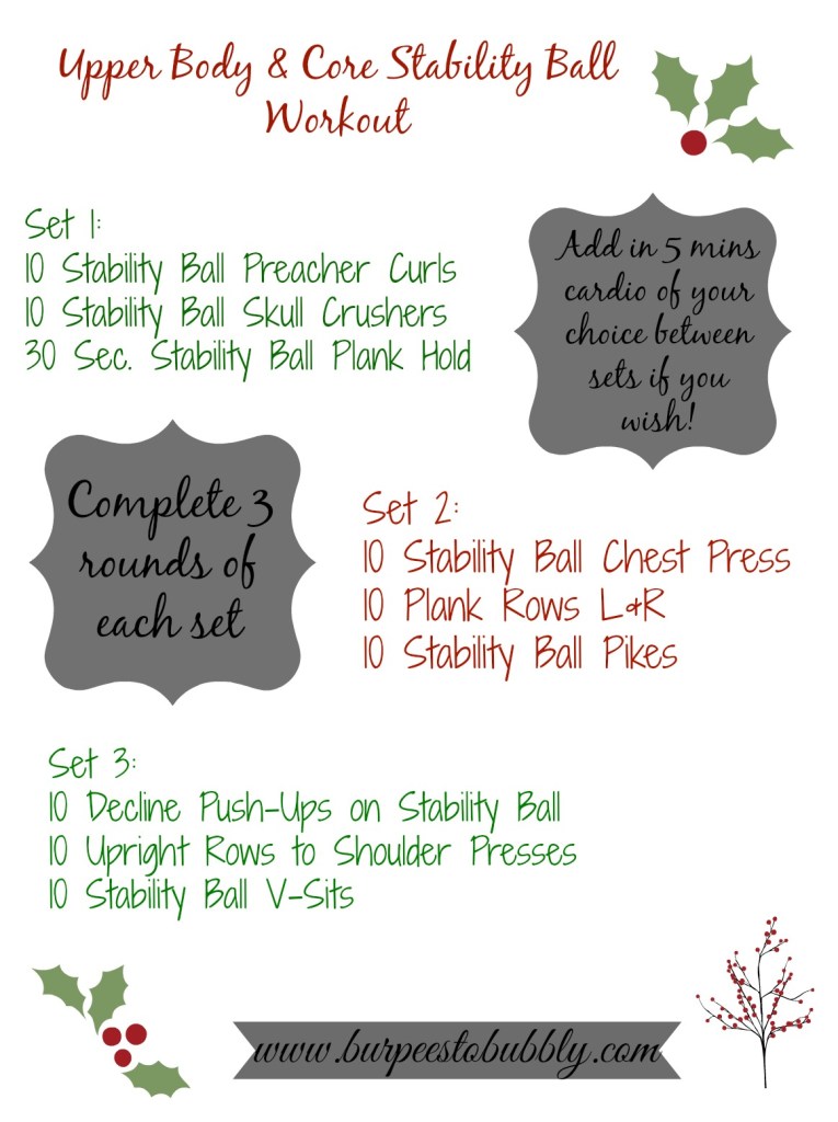 A Workout- Finally! – Burpees to Bubbly