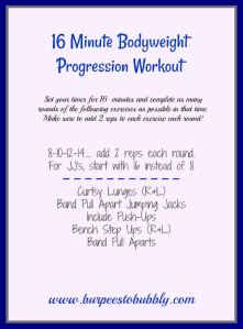 Wednesday Workout: 16 Minute Bodyweight Progression Workout – Burpees ...